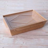 China Rectangle Bakery OEM Visible Biodegradable Takeaway Packaging for sale