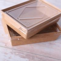 China Rectangle Bakery OEM Visible Biodegradable Takeaway Packaging for sale
