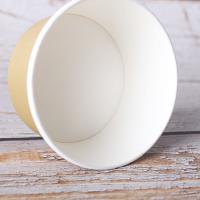 China Kraft Paper Ice Cream Takeaway Containers with Lid for sale