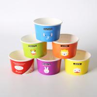 China TUV  8oz Sustainable Leakproof Paper Ice Cream Cups With Lids for sale