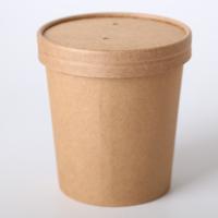 China Disposable Kraft Paper Cup for Hot Soup for sale