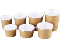 China Eco Friendly Disposable  Microwavable 62mm Kraft Paper Cups for sale