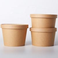 China Waterproof Biodegradable 600ml TUV Kraft Soup Cup for sale