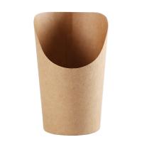 China 12oz, 16oz Kraft Paper Scoop Cup for French Fires Potato Chips Popcorn for sale