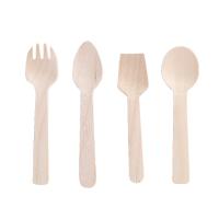 China Disposable Takeout 16CM Wooden Forks And Spoons Disposable for sale