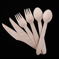 China Disposable Takeout 16CM Wooden Forks And Spoons Disposable for sale