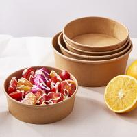 China Disposable Refrigerable 40oz Kraft Paper Soup Containers for sale