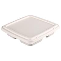China Greaseproof ODM Biodegradable Sugarcane Pulp Plates for sale