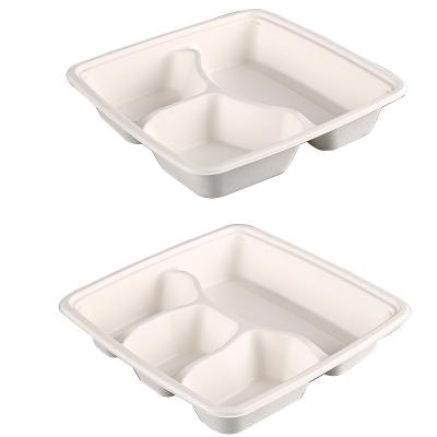 China Eco Portable FDA Thickened Biodegradable Paper Plates for sale
