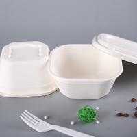 China Biodegradable Greaseproof Bagasse Pulp Food Containers for sale