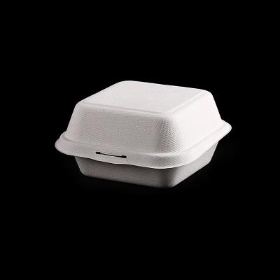 China Greaseproof Takeaway Biodegradable Clamshell Containers for sale