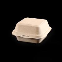 China Takeaway Environmental Clamshell 600ml Bagasse Food Containers for sale