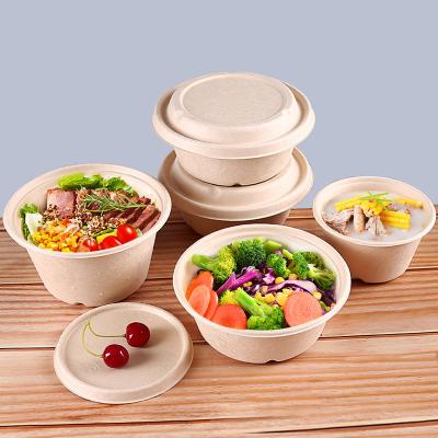 China 10oz, 16oz, 26oz, 36oz Compostable Paper Bowl with Lid for Take Away for sale
