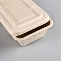 China Beverage Bagasse Takeaway Biodegradable Lunch Box for sale
