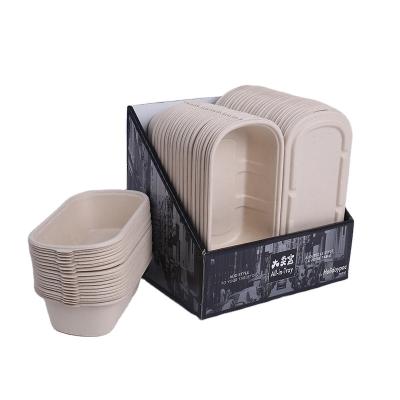 China Greaseproof TUV  Microwavable Pulp Food Containers for sale