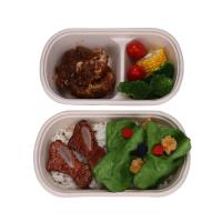 China Greaseproof TUV  Microwavable Pulp Food Containers for sale