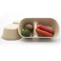 China Greaseproof Sustainable Hotel SGS Pulp Food Containers for sale