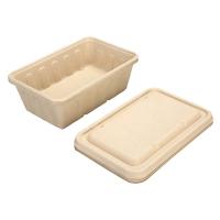 China Heavy-Duty Quality To Go Containers Eco-Friendly Made Of Sugar Cane Fibers for sale