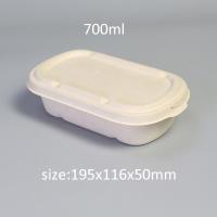 China Disposable Salad Sugarcane Bio Takeaway Containers for sale
