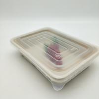 China Disposable Biodegradable Microwavable Sugarcane Food Trays for sale
