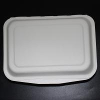 China Natural Compostable Refrigerable  Bagasse Food Containers for sale