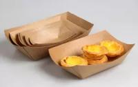 China Boat Shape Greaseproof Takeaway Biodegradable Food Trays for sale
