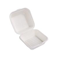 China Disposable Safety Microwavable Bagasse Clamshell Containers for sale