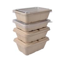 China Disposable Leakproof Takeaway Bagasse Food Containers for sale