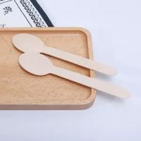 China Handle Salad Birch  SGS Wooden Disposable Utensils for sale