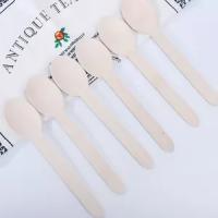 China Takeout Eco Friendly 160mm Compostable Wooden Cutlery for sale