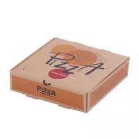 China 6'' 8'' 9'' 10'' 12'' Custom Logo Square Pizza Cardboard Box for Take out for sale