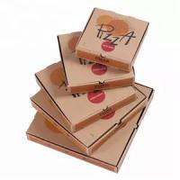 China 6'' 8'' 9'' 10'' 12'' Custom Logo Square Pizza Cardboard Box for Take out for sale