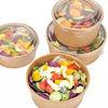 China Disposable Salad  Compostable 460ml Kraft Paper Cups for sale