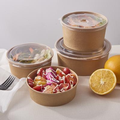 China Heatproof Kraft Takeaway Box Disposable Containers With Increased Thickness for sale