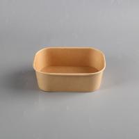 China SGS 650ml Square Compostable Biodegradable Take Away Containers Packaging for sale