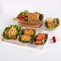 China Embossing Fried Chicken 1000ml 1300ml Bread Kraft Paper Bowls for sale