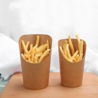 China 18PE Film Popcorn  Potato Chip Paper Takeaway Containers Thickened for sale