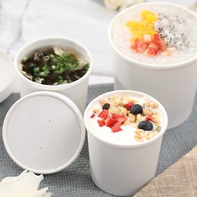 China 8oz Biodegradable Takeaway Soup Bowls With Lids Food Contact Safe for sale