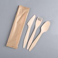 China Birch 16.5cm 6.5in Eco Friendly Disposable Wooden Ice Cream Dessert  Spoons for sale