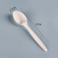 China Individually Wrapped Compostable Disposable Cornstarch Spoon for sale