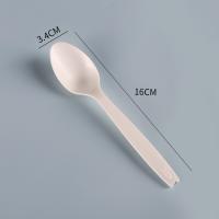 China Individually Wrapped Compostable Disposable Cornstarch Spoon for sale