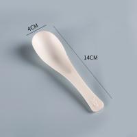China Individually Wrapped Compostable Disposable Cornstarch Spoon for sale