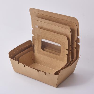 China SGS TUV  Food Platter  Paper Takeaway Containers For Fried Chicken for sale