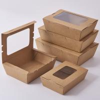 China Sushi Salad Clear Window Cardboard  Paper Takeaway Containers for sale