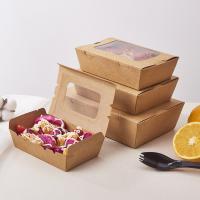 China Thickened Sandwich Platter Food Grade Cardboard Boxes PET Clear Window for sale