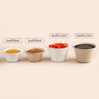 China Compostable 2oz 4oz Sugarcane Bagasse Food Containers With Lid for sale