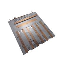 China Copper Water Tube Laser Equipment Cold Plate , CNC Machined Chill Plate for sale