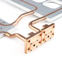 China Multiple Profile Aluminum Cold Plate 400W Epoxy Gluing With Copper Pipe for sale