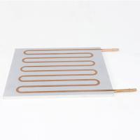 China High Dense Bending Copper Pipe Water Cooling Plate , Fast Cooling Water Cold Plate for sale