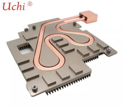 China Copper Profile Heat Pipe Liquid Cooling Plate Custom Design for sale